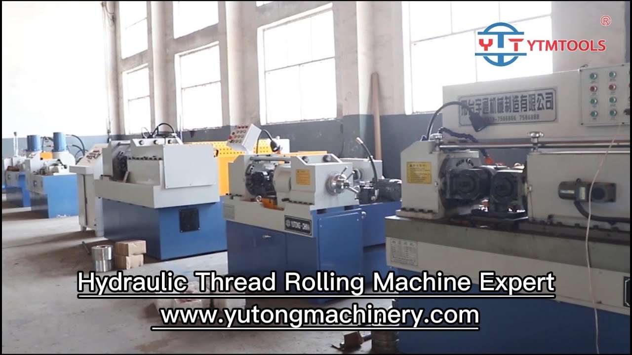 Hydraulic Thread Rolling Machine Expert YTMTOOLS - YouTube
