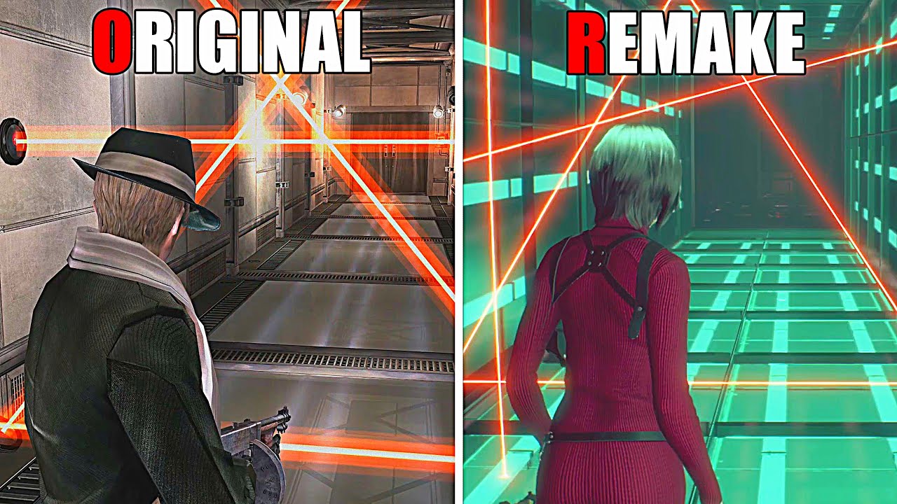Laser Room - Resident Evil 4 Original (2005) vs Remake (2023) - YouTube