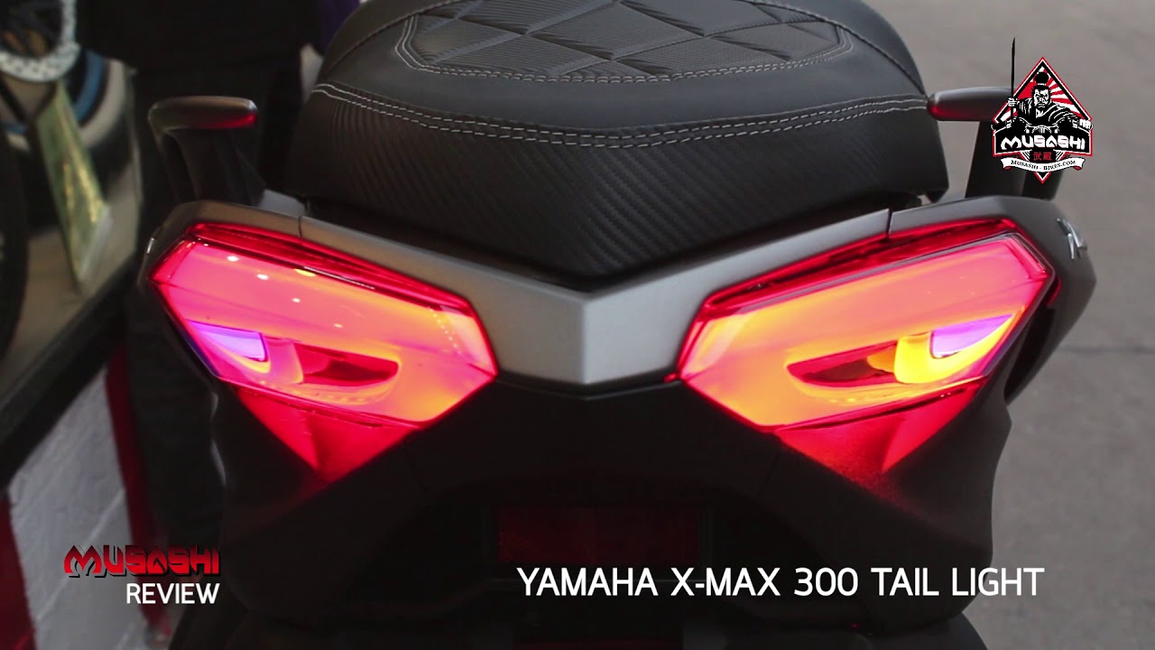 Tail brake signal light for Yamaha Xmax 300 - YouTube