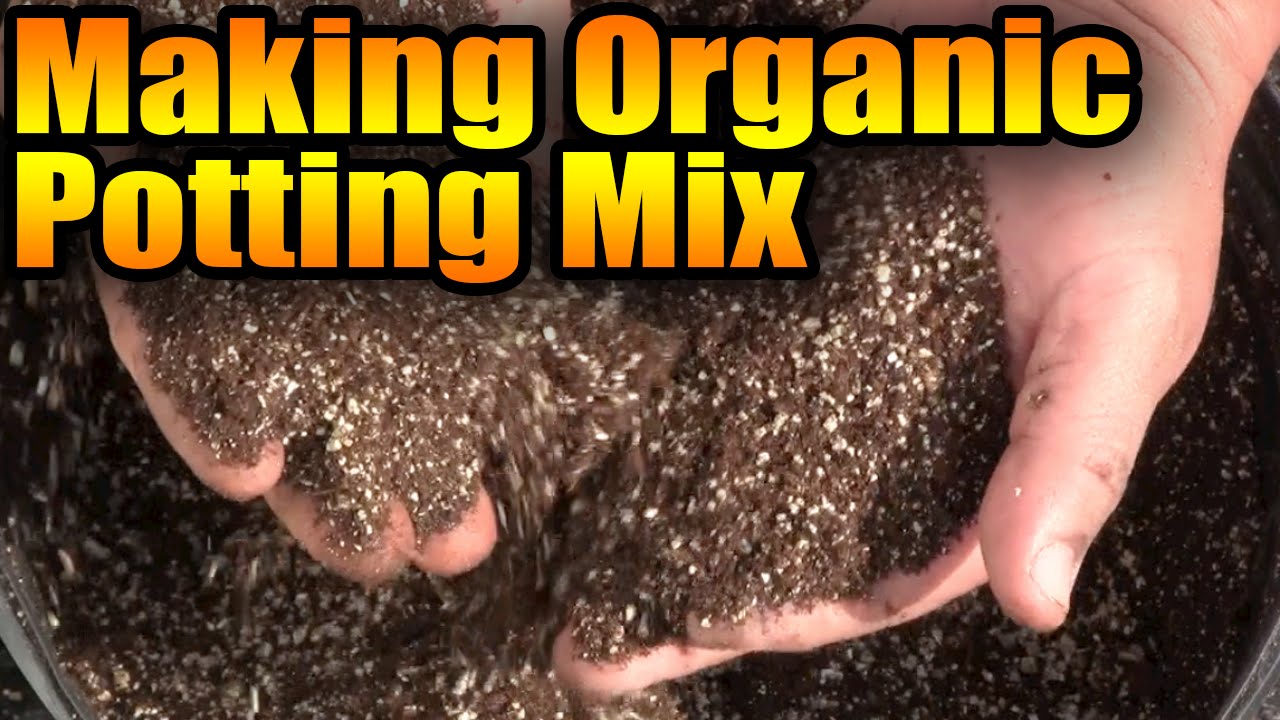 Making Organic Potting Mix - YouTube