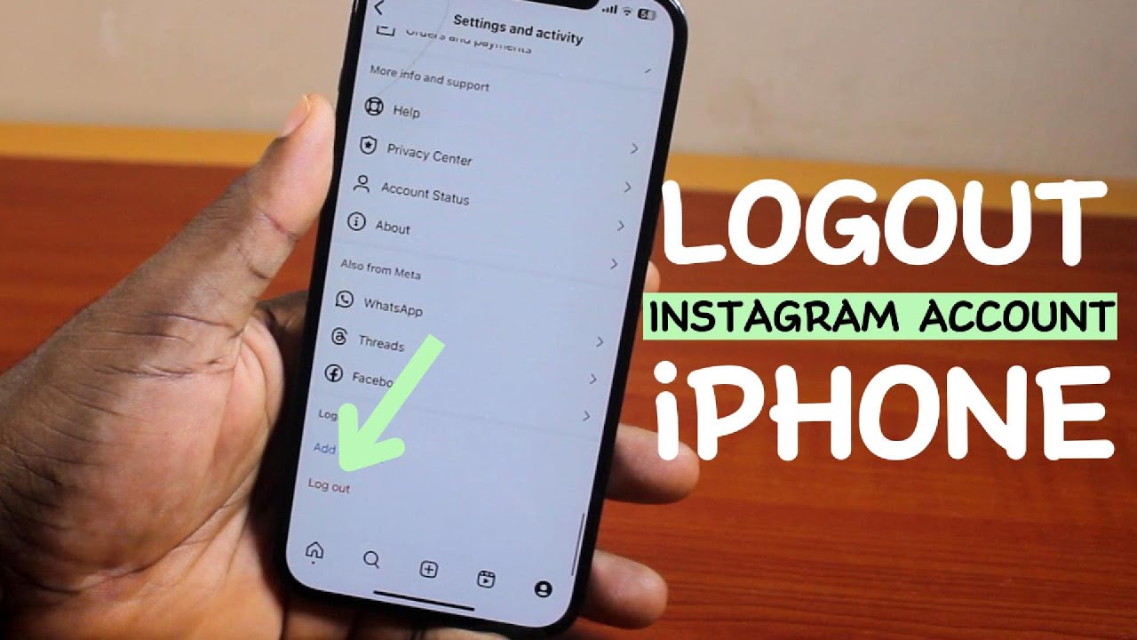 How to Logout Instagram Account on iPhone - YouTube