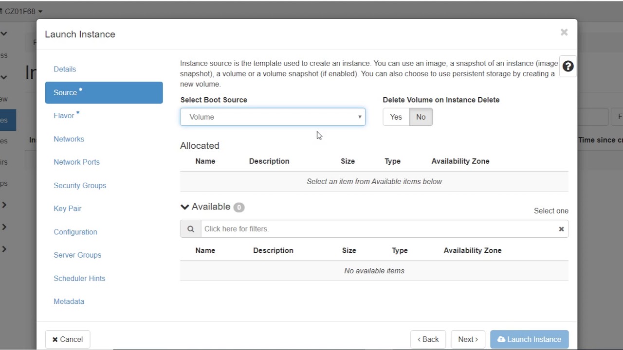 Openstack_Horizon_Instance_Create - YouTube