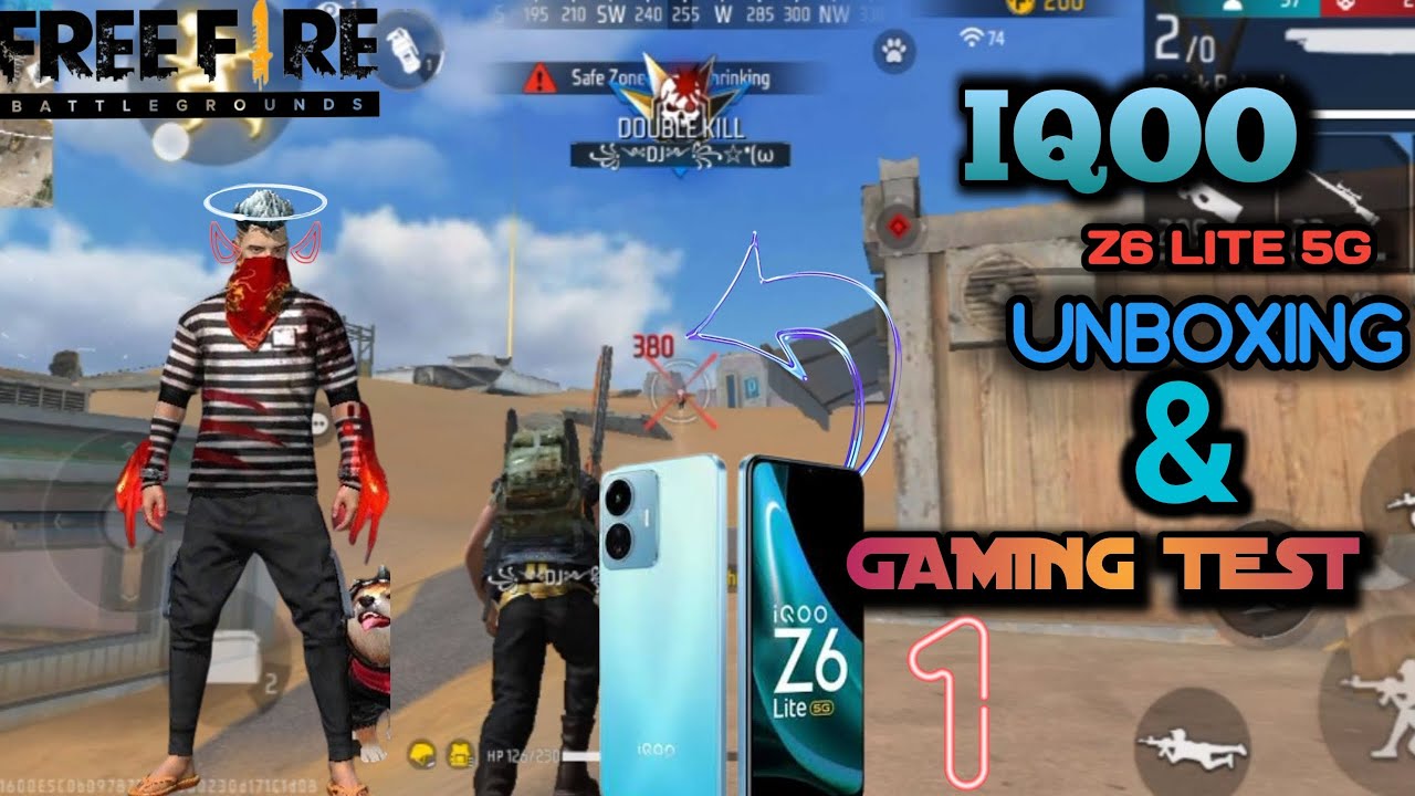 IQOO Z6 LITE 5G 🤗 Unboxing And Gaming Test || Garena Free Fire Test 😇 ...