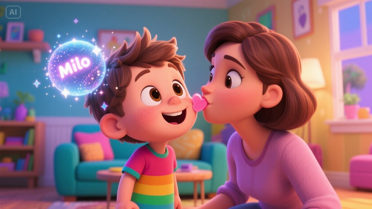 Milo’s Mommy Miss You Moments | Gentle Song for Kids | Love, Hugs ...