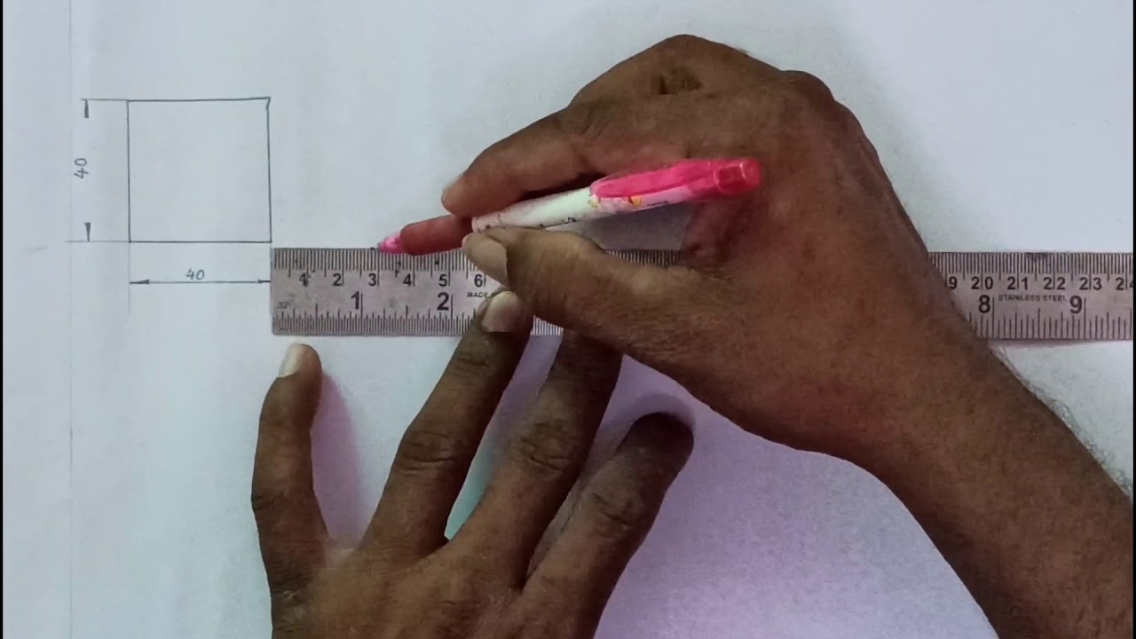 ENGINEERING GRAPHICS / ISOMETRIC SURFACE SQUARE - YouTube