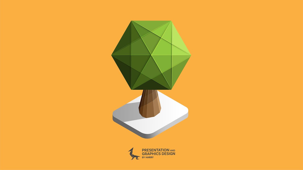 AiW104-03 How to create Isometric Tree in Adobe Illustrator - YouTube