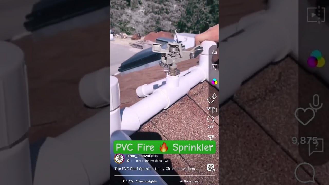 Metal Fire Sprinkler For House Roof Sprinklers For Wildfire Defense ...