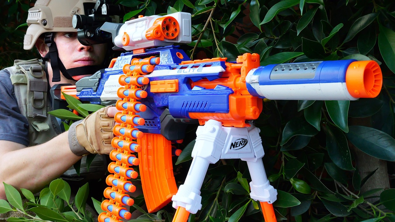 Nerf War: Million Subscribers Battle 1 - YouTube