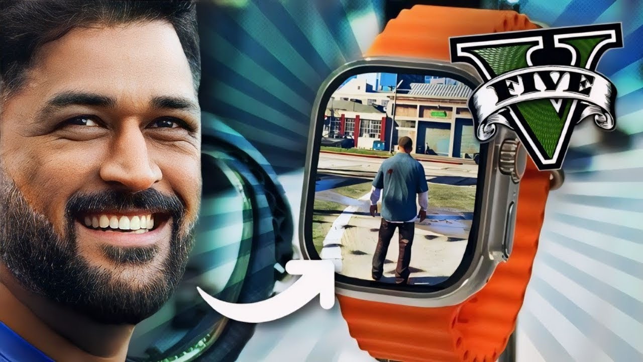 Playing GTA 5 on MS Dhoni Smartwatch! 😳 - YouTube