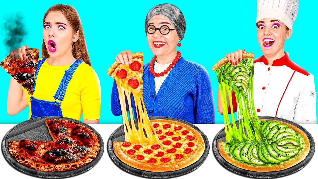 मैं बनाम दादी कुकिंग चैलेंज | खाद्य लड़ाई RaPaPa Challenge - YouTube
