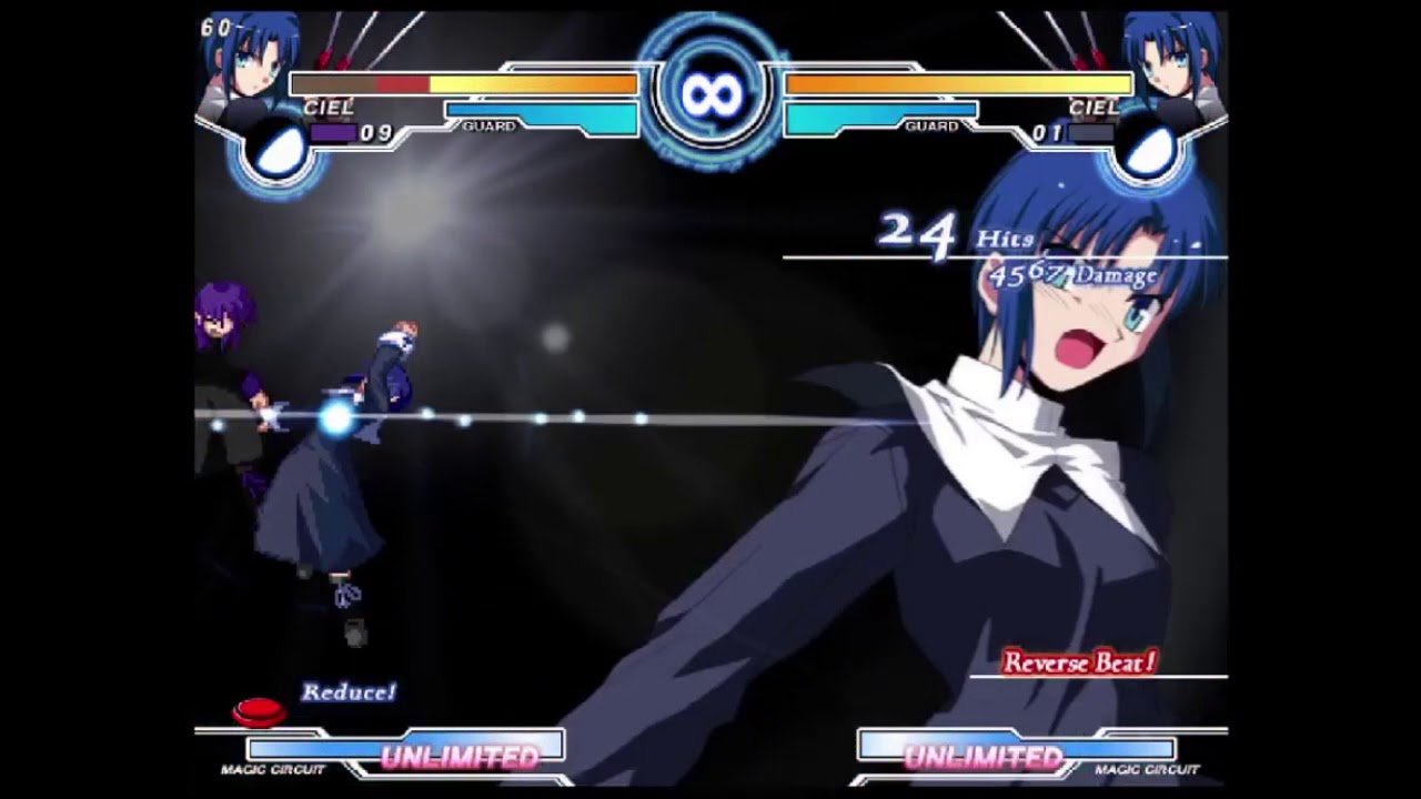 Some H-Ciel Combos (MBAACC) - YouTube