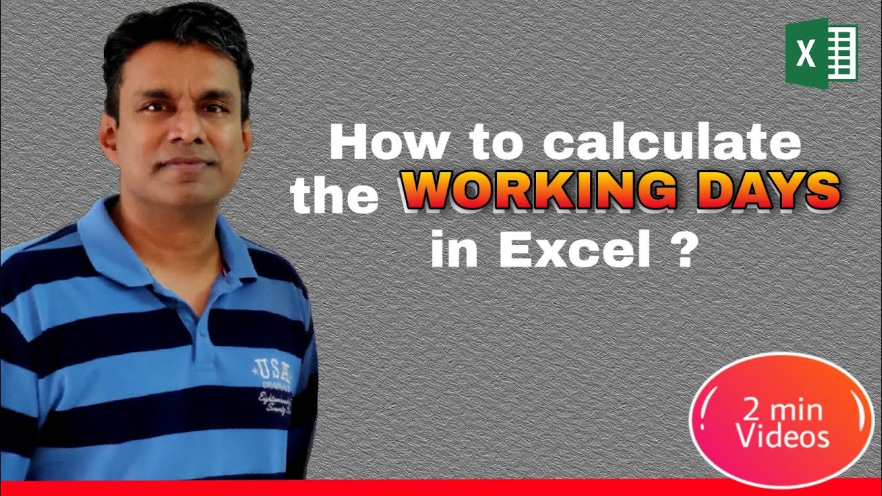 AKV How To Calculate The Number Of WORKING DAYS In Excel 2 AKV How To Calculate The Number Of WORKING DAYS In Excel 2