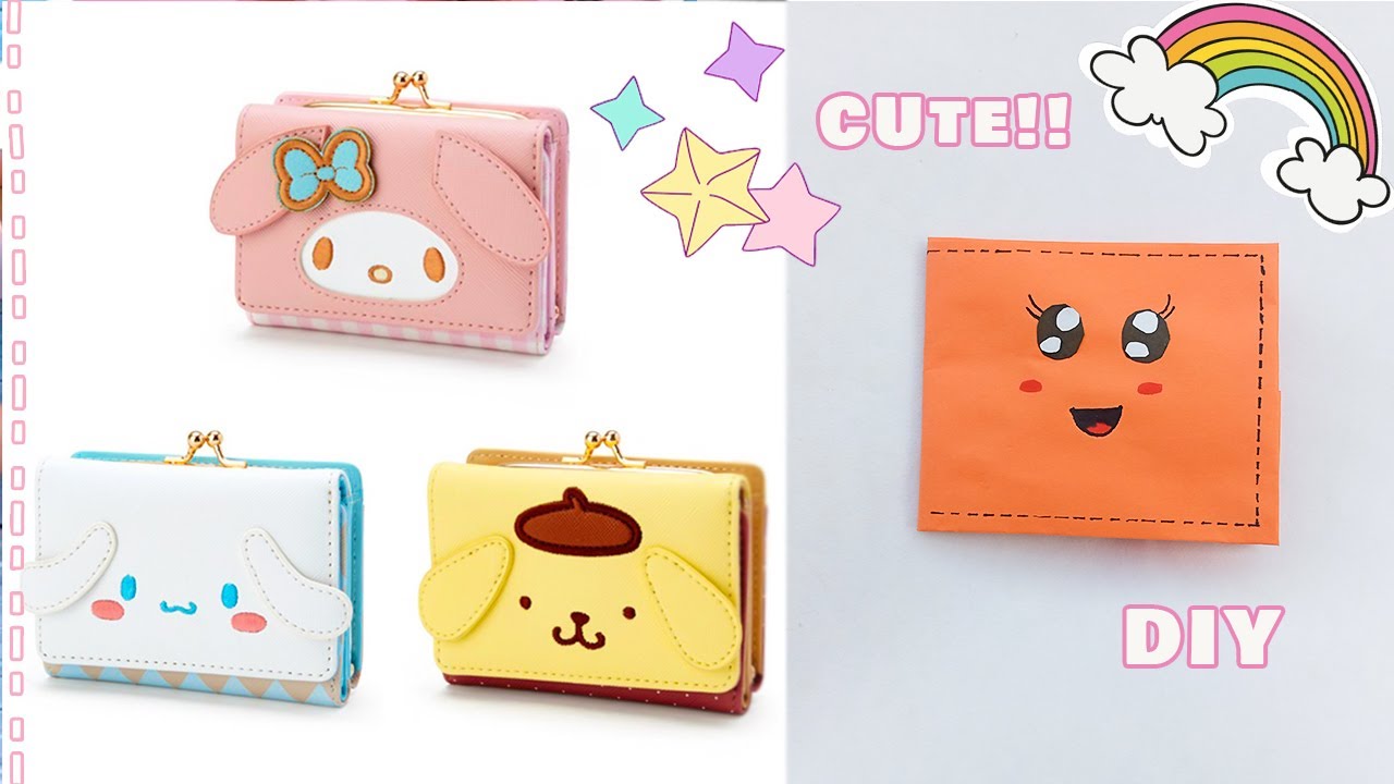 Cute & Adorable Paper Wallet | How to make paper purse | Paper Origami ...