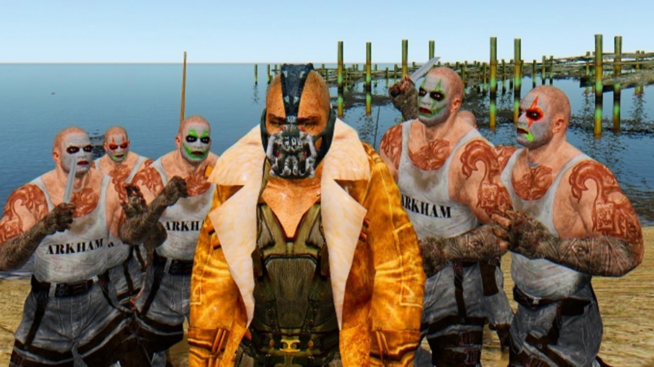 Bane vs Joker Thug Army - Epic Battle - YouTube