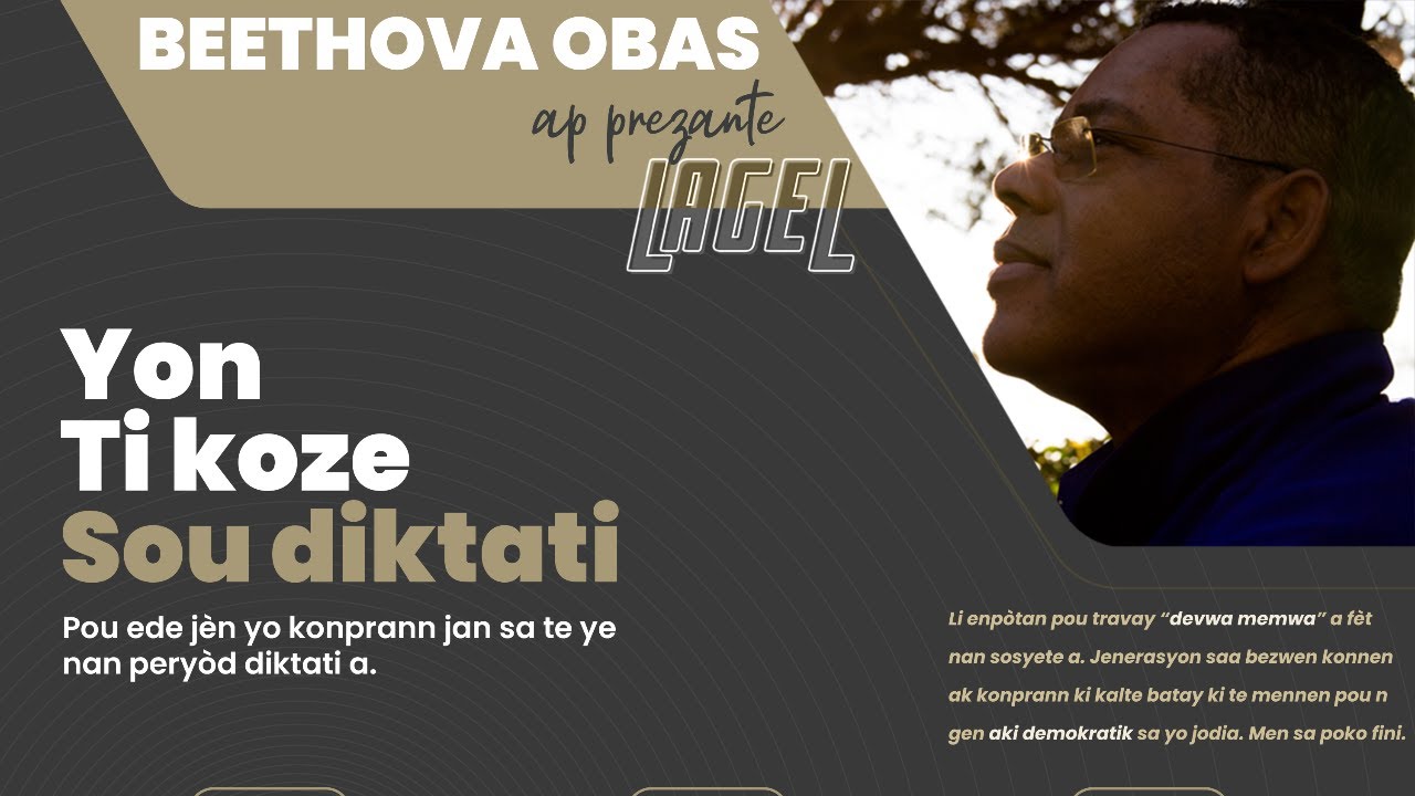 Yon ti koze sou DIKTATI ak Beethova Obas, Koralen, Manno Obas ak Louibert Meyer - YouTube