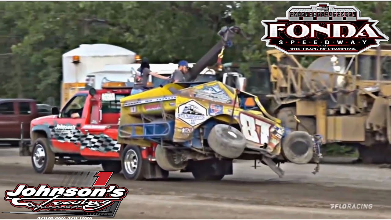 Towing At Fonda Speedway On 6-1-24 Wild Night - YouTube