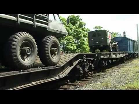08700 military freight train - East Lancs Railway 22-5-11 - YouTube