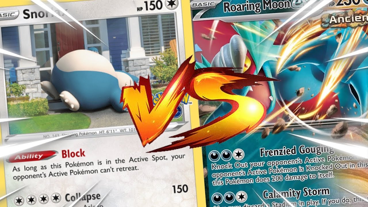 Snorlax Stall VS Roaring Moon EX Pokémon TCG - YouTube