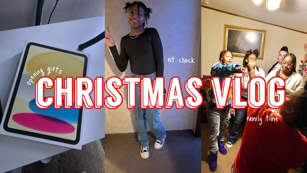 CHRISTMAS VLOG ☆: opening gifts, cooking, family get together | games ...