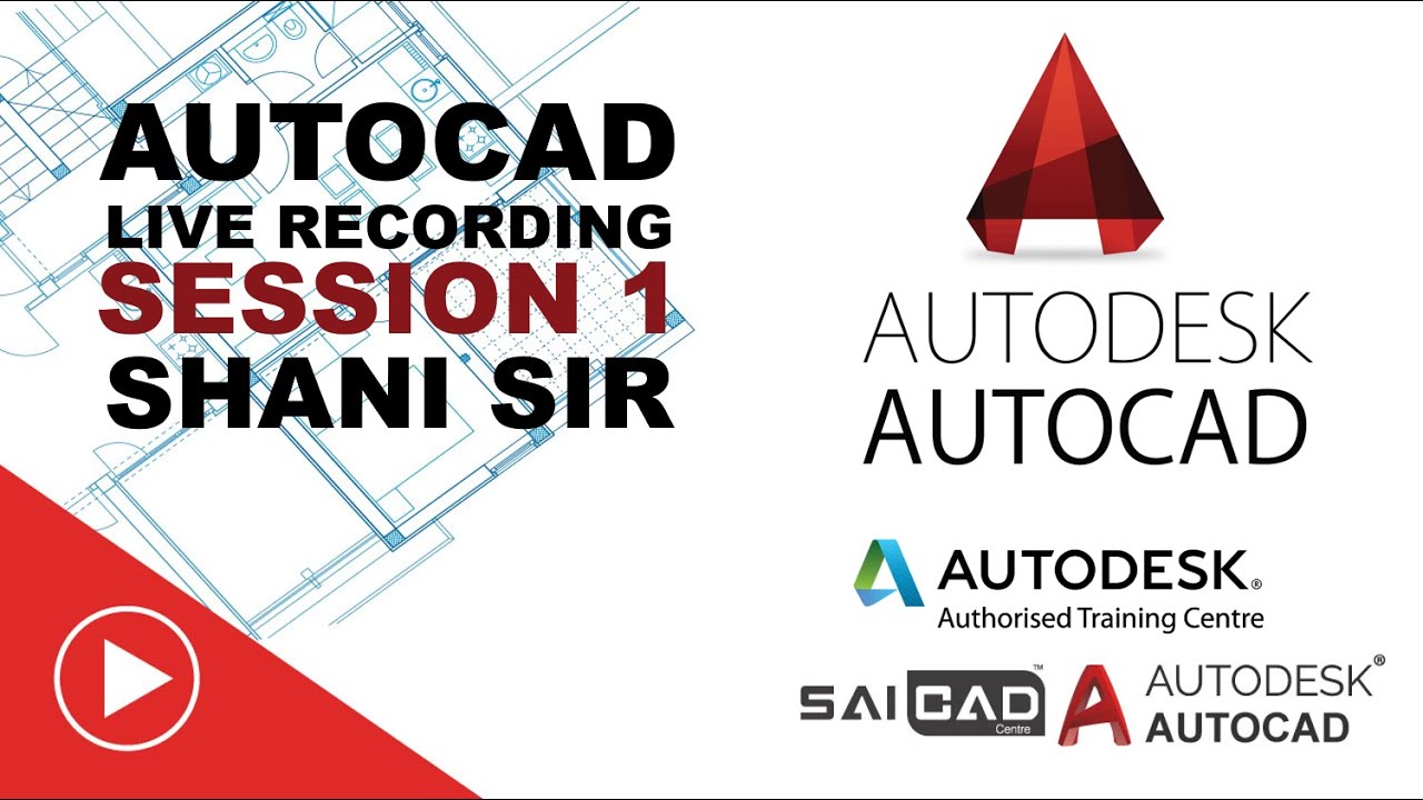 Autodesk AutoCAD Day 1 Live Video Recording | AutoCAD for Beginners ...