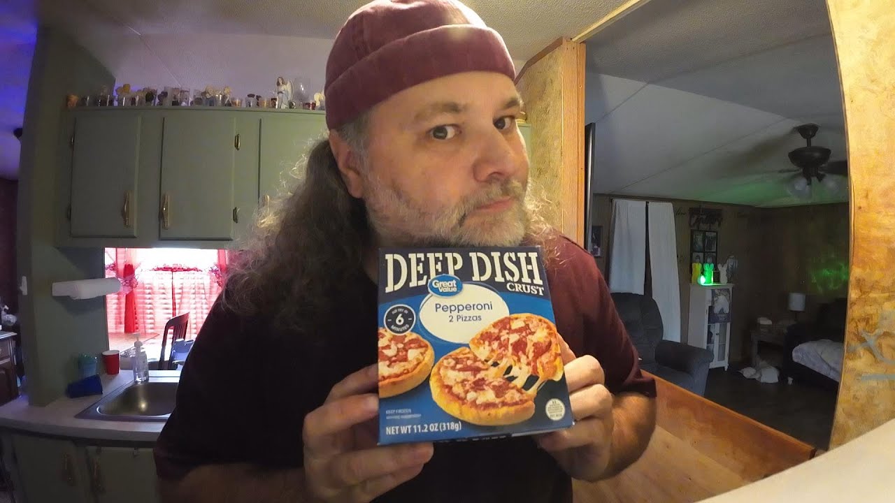 Great Value Mini Pizza, Pepperoni, Deep Dish review - YouTube