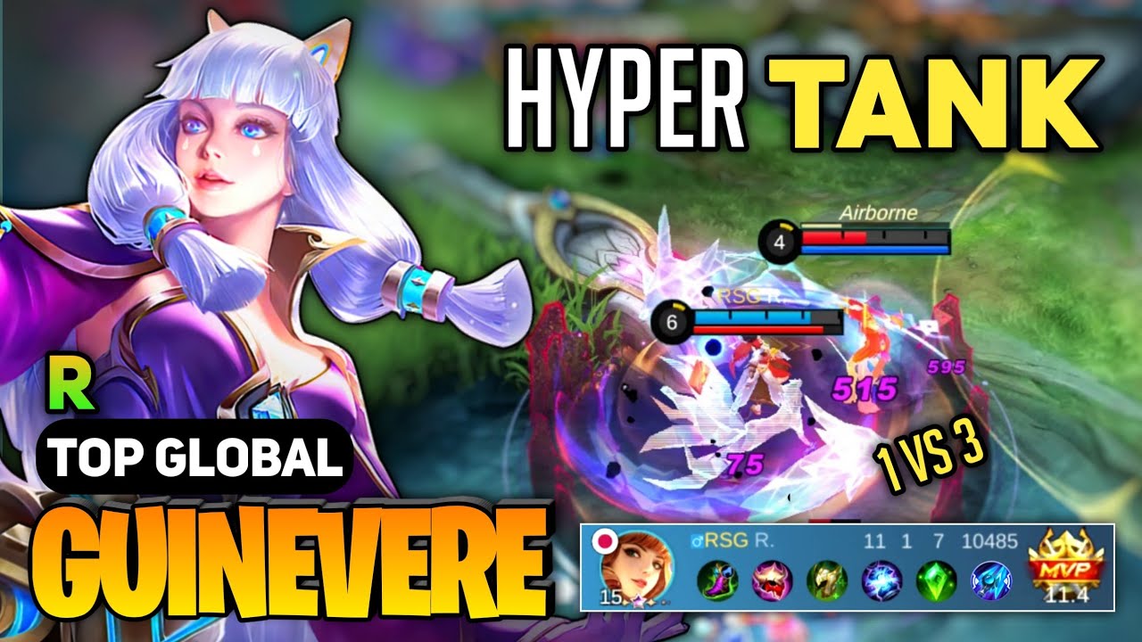 HYPER TANK! Guinevere Best Build 2023 [ Guinevere Top Global Gameplay ...