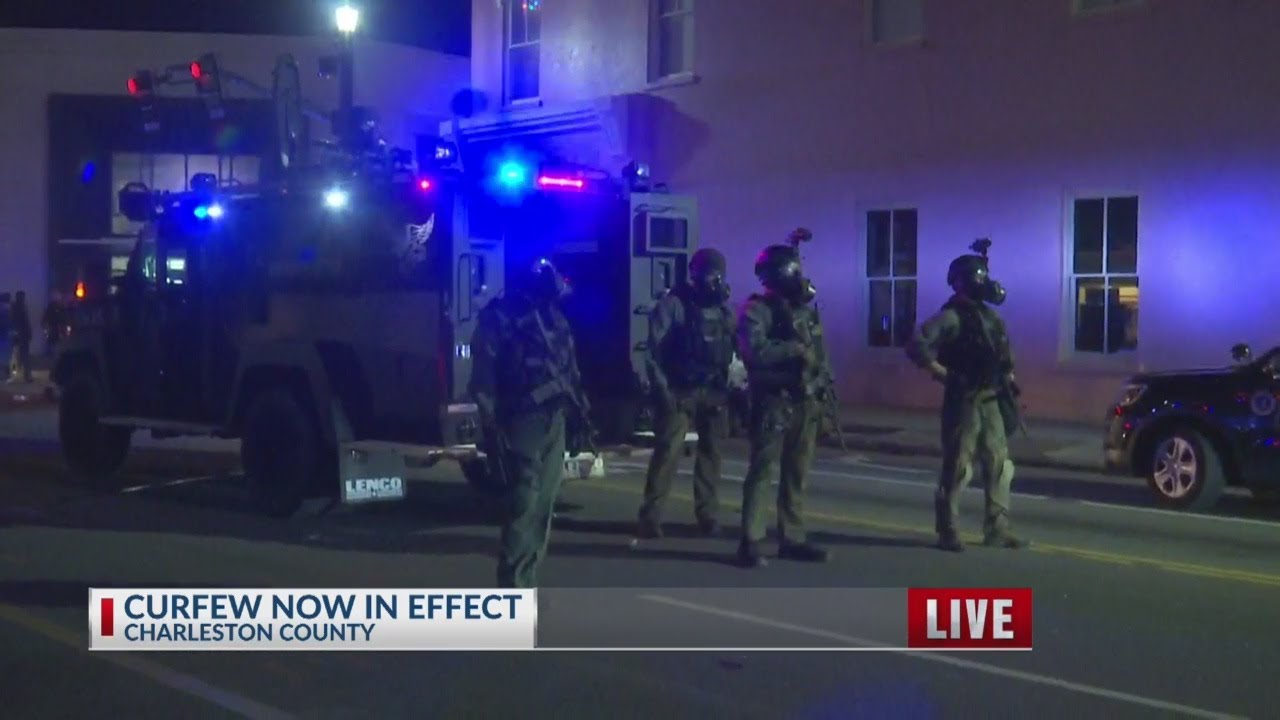 Riots in Charleston: Saturday - YouTube