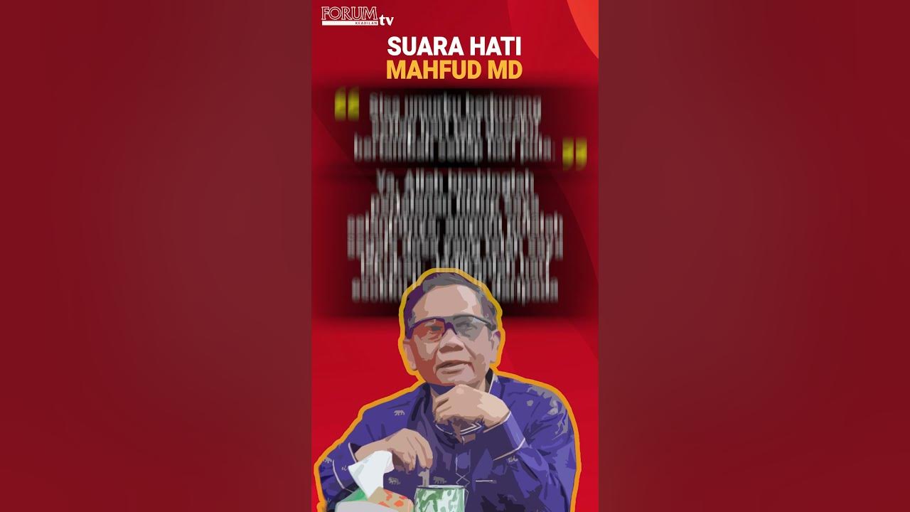 SUARA HATI MAHFUD MD di Hari Ulang Tahun yang ke-66 - YouTube