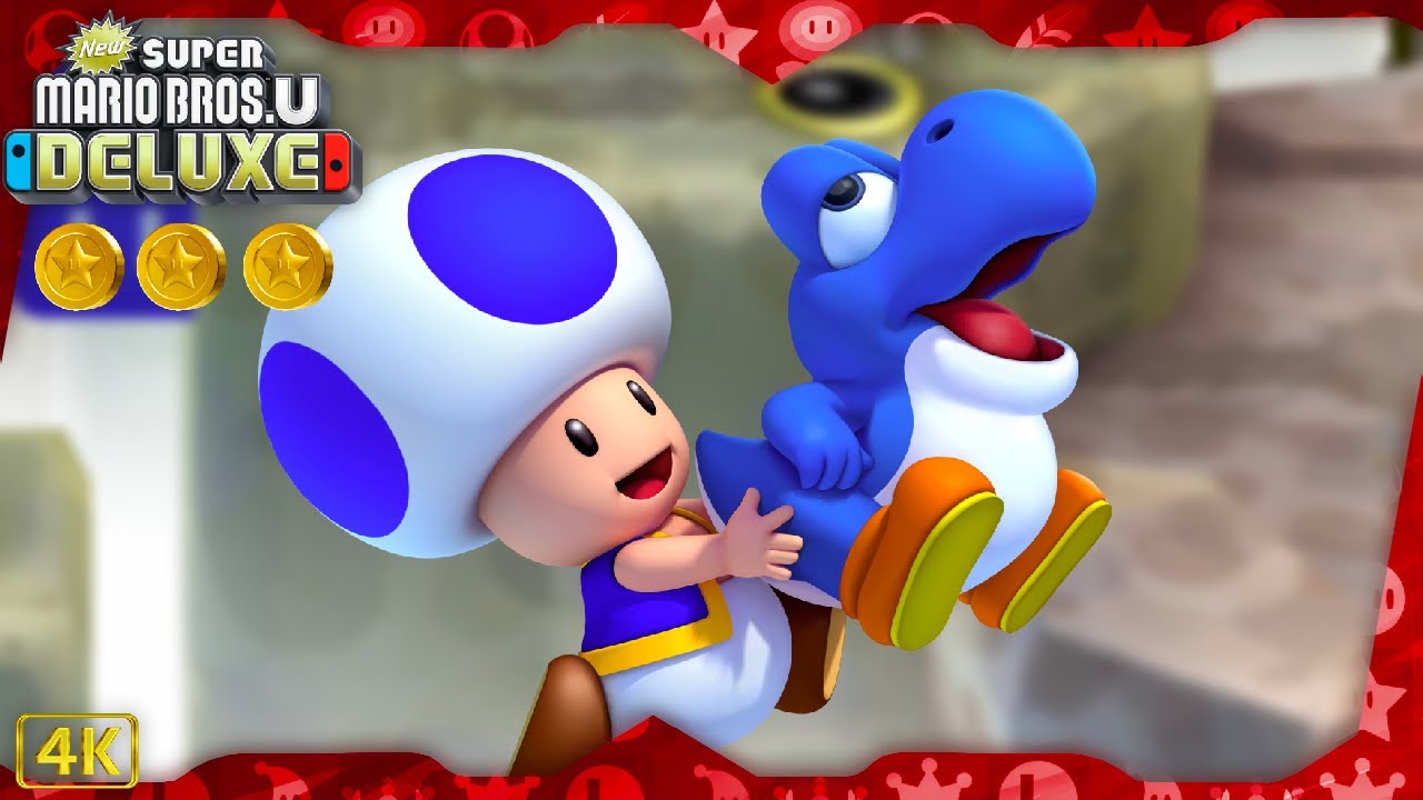 New Super Mario Bros. U Deluxe ⁴ᴷ World 6: Rock-Candy Mines 100% (All ...