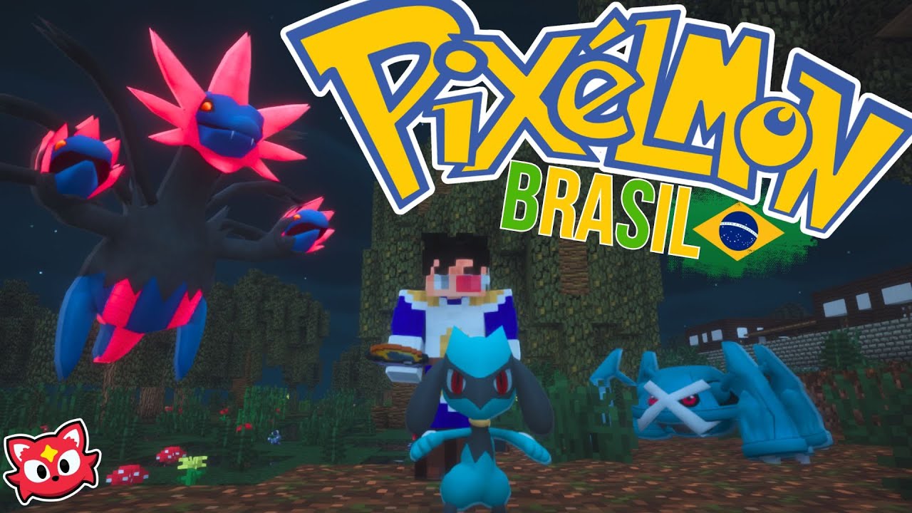 PIXELMON BRASIL - PRIMEIRA VEZ JOGANDO COM A GALERA( 🔴LIVE) LARANJA🟠 ...