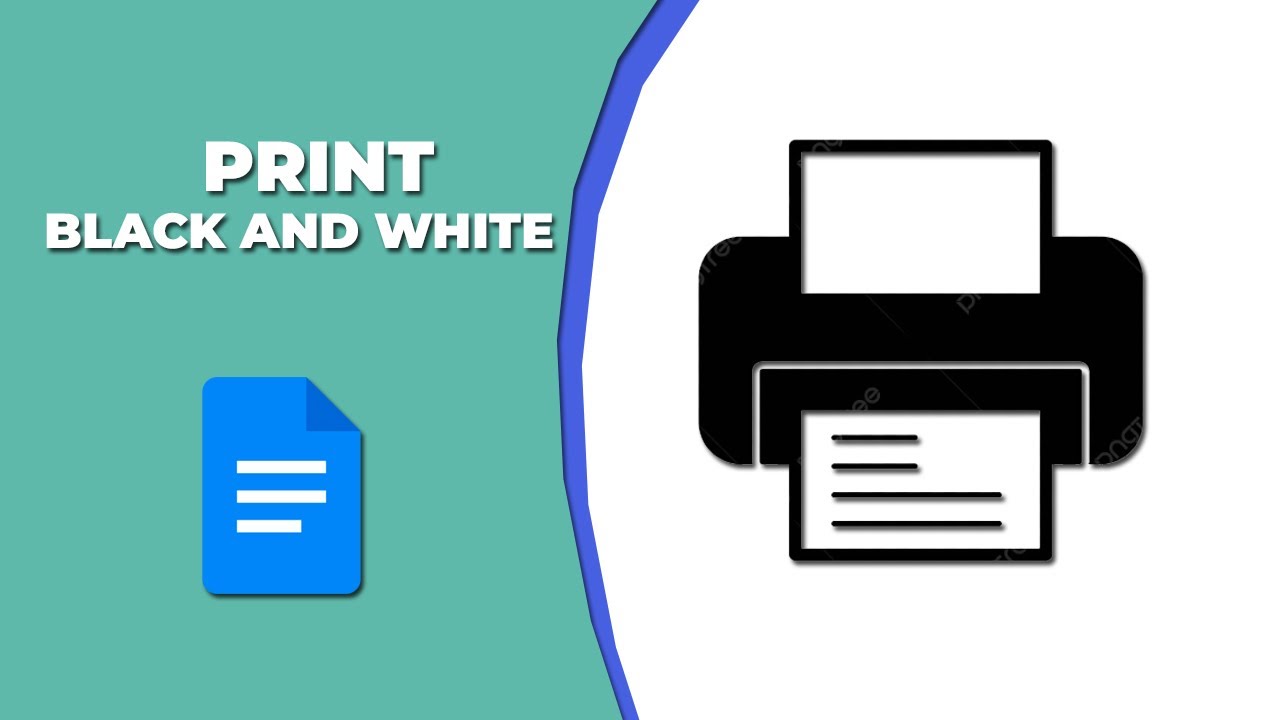 how to print document black and white on google docs - YouTube