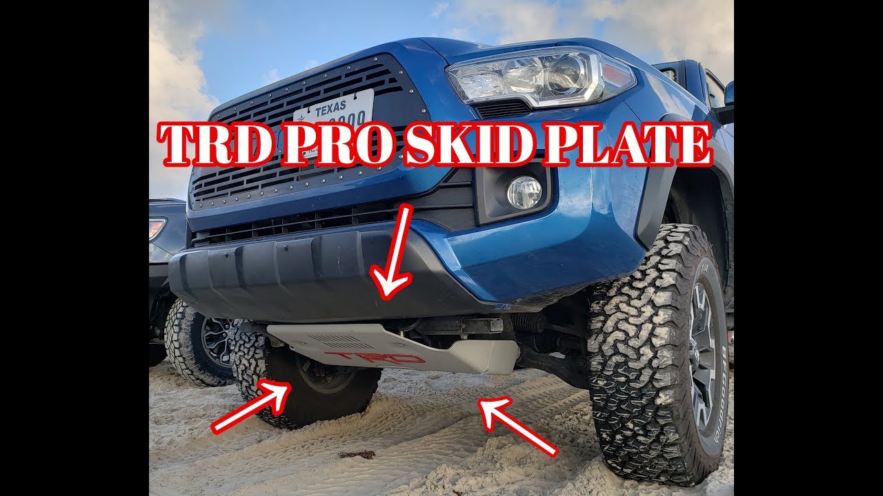 Finally Installed TRD PRO Skid Plate - YouTube