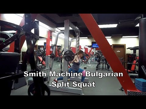 Smith Machine Bulgarian Split Squat - YouTube