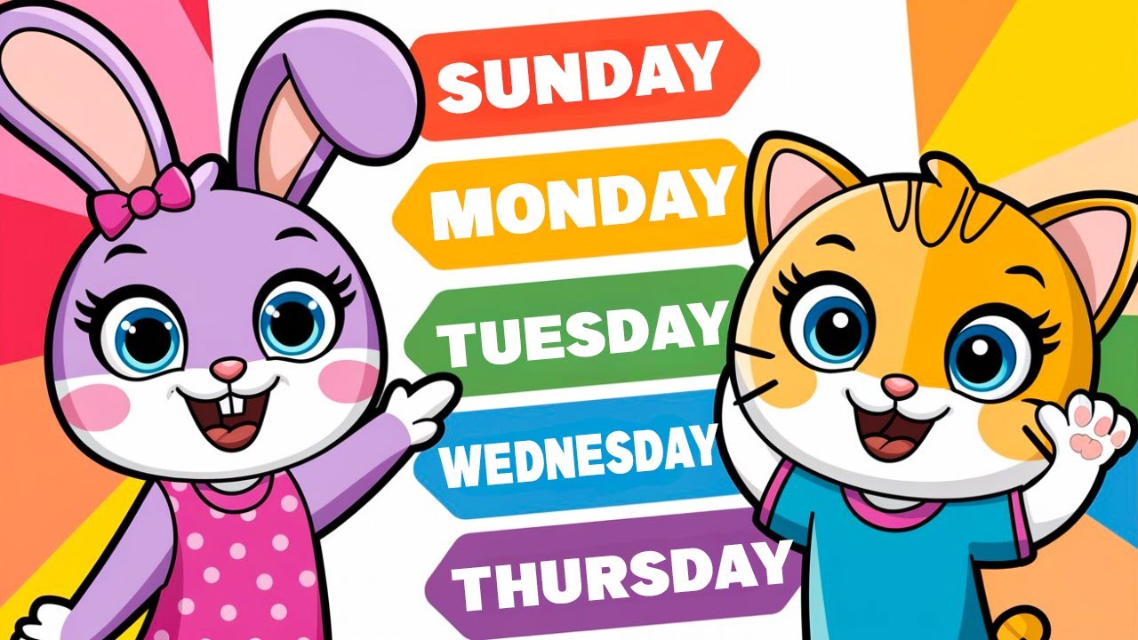 Learn Days of the Week in English | 7 Days of the Week for Kindergarten ...