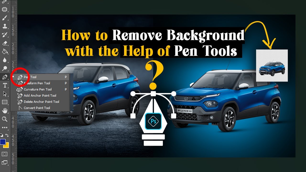 How to Remove Background with the Help of Pen Tools in #AdobePhotoshop ...