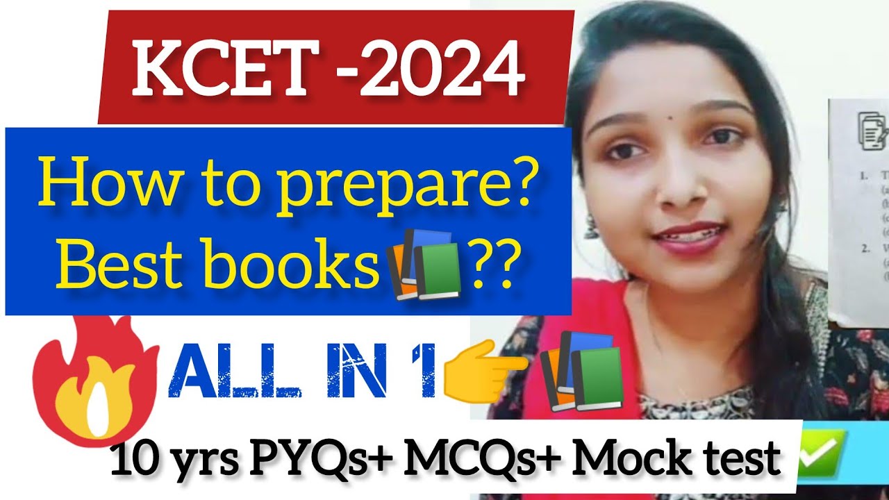 KCET 2024🔥How to prepare for KCET| Best Books for KCET|| 10 yr PYQs ...