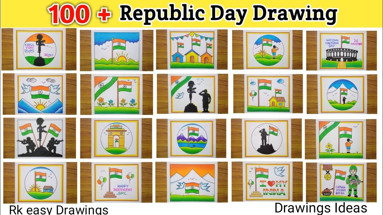 Republic Day Drawing Ideas / Republic Day Drawing Images / Republic Day ...