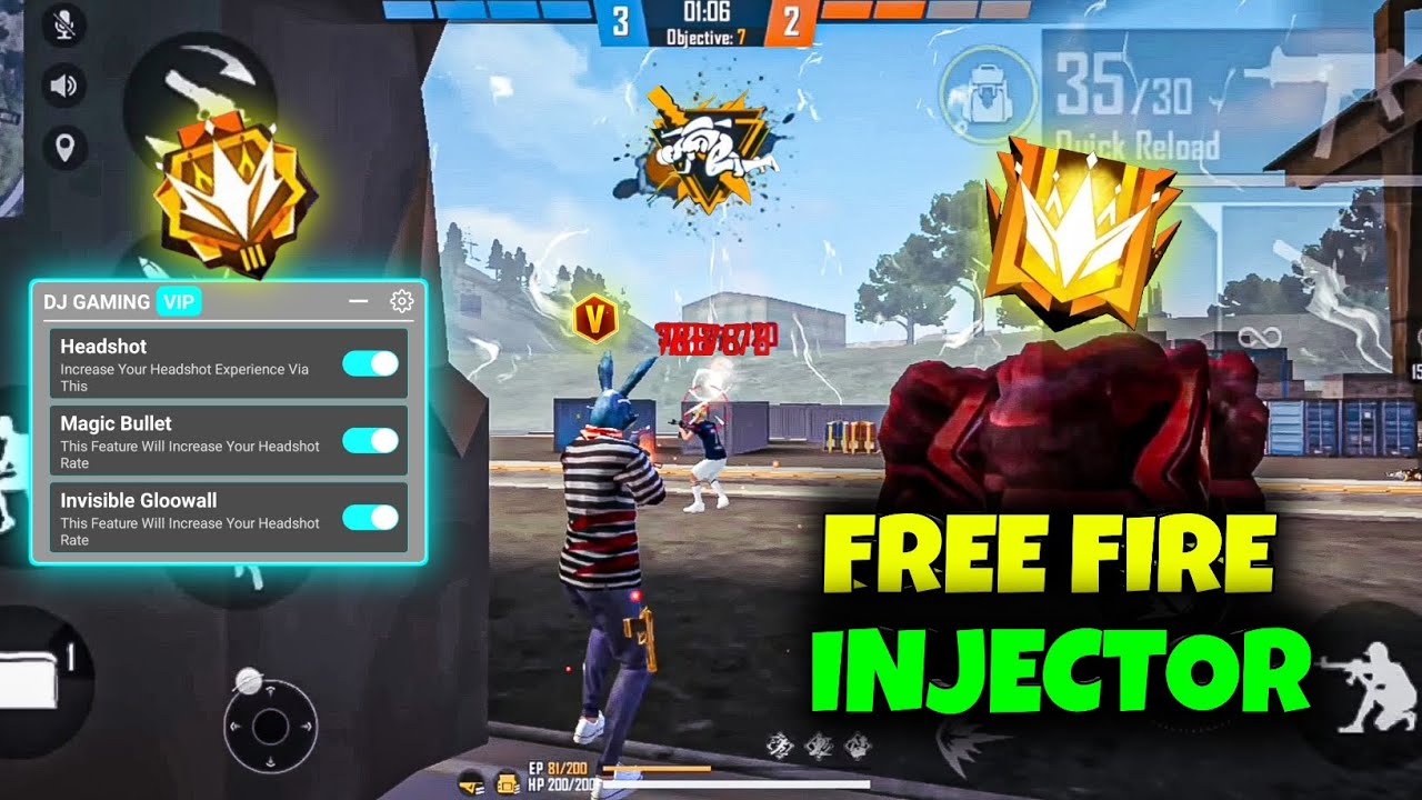 Free Fire New Vip Injector OB49 Auto Headshot Hack Antiban Fly Wukong ...