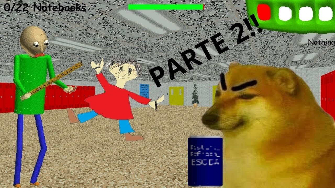 😅🤨 Tratando de Pasarme el Baldi's Basics Classic.... 🤨😅 Otra ves xd | Parte 2 | Doge_Santi_xd ...