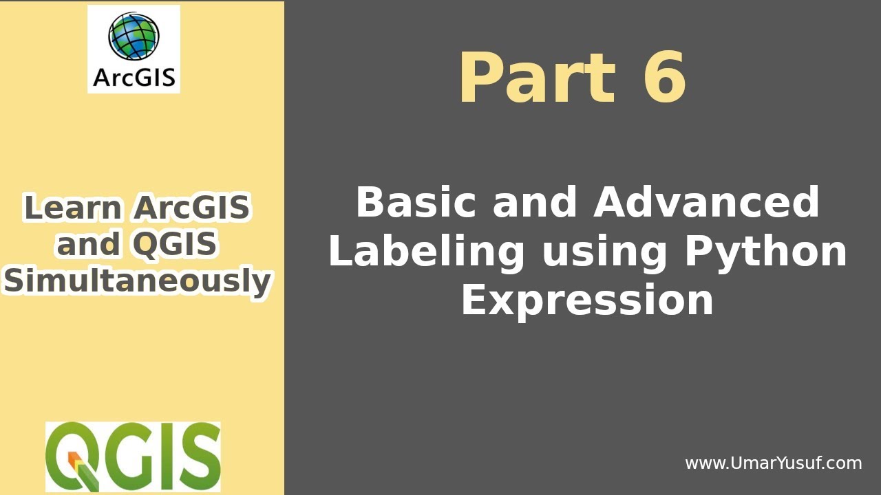 Learn Arcgis And Qgis Simultaneously Part 6 Labeling Using Python 6738