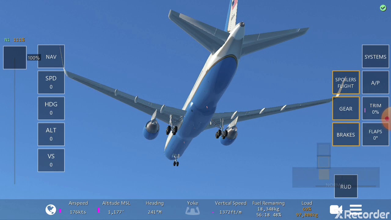 Infinite flight /Air Force1 Boeing 757 - YouTube