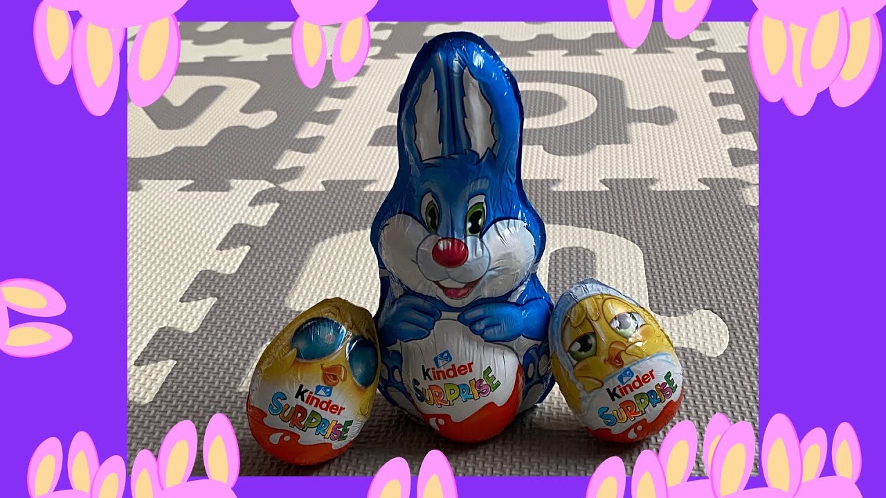 Opening Kinder Surprise Bunny - Easter Special Collection 2021 - YouTube