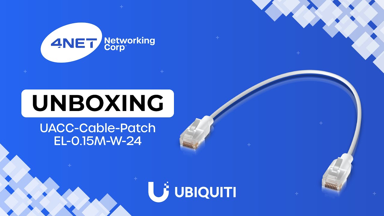 UniFi Etherlighting patch cable 0.15m - YouTube
