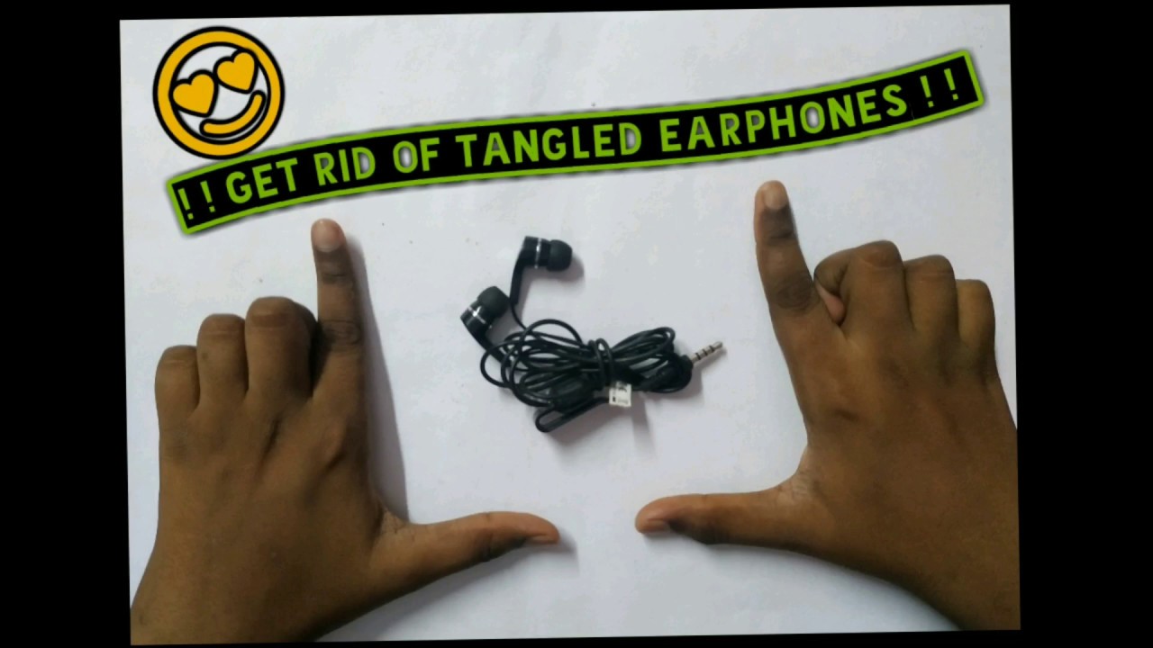How to get rid of tangled earphones ! ! (Easiest way!!) - YouTube
