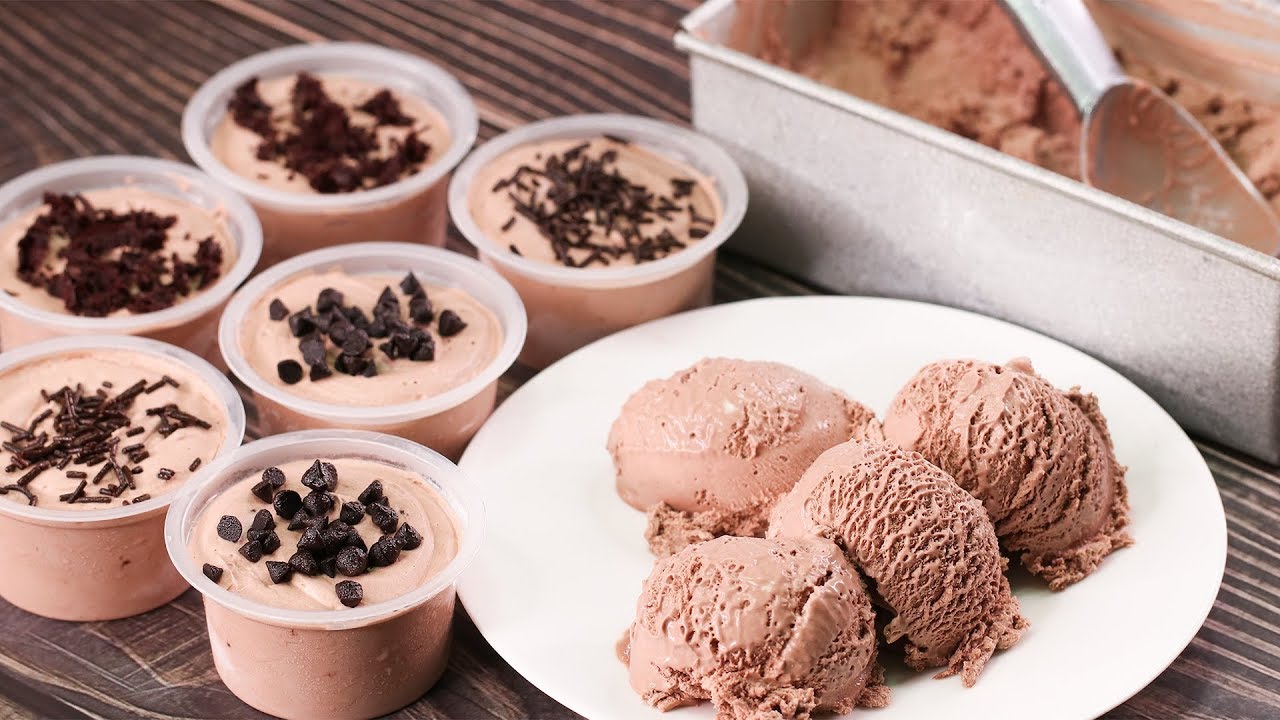 3 INGREDIENTS SUPER EASY CHOCOLATE CREAMY ICE CREAM l MILO ICE CREAM l ...
