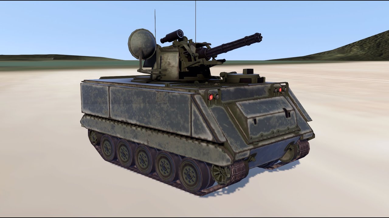 M163 VADS - C-RAM CIWS simulator - YouTube