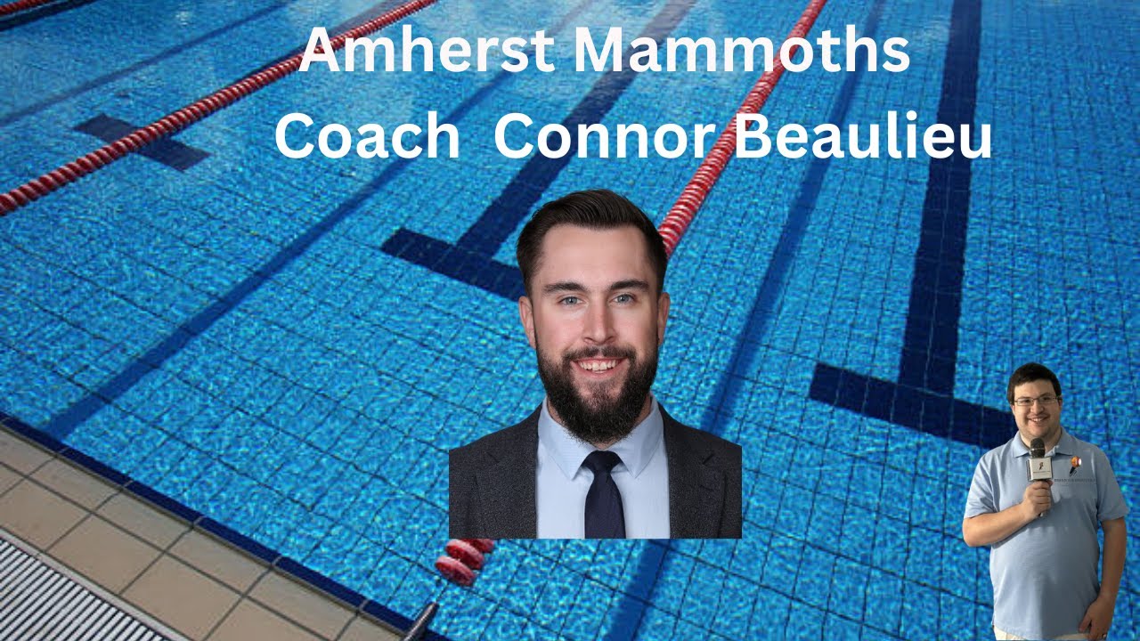 Amherst Mammoths head swimming & diving coach Coach Connor Beaulieu ...