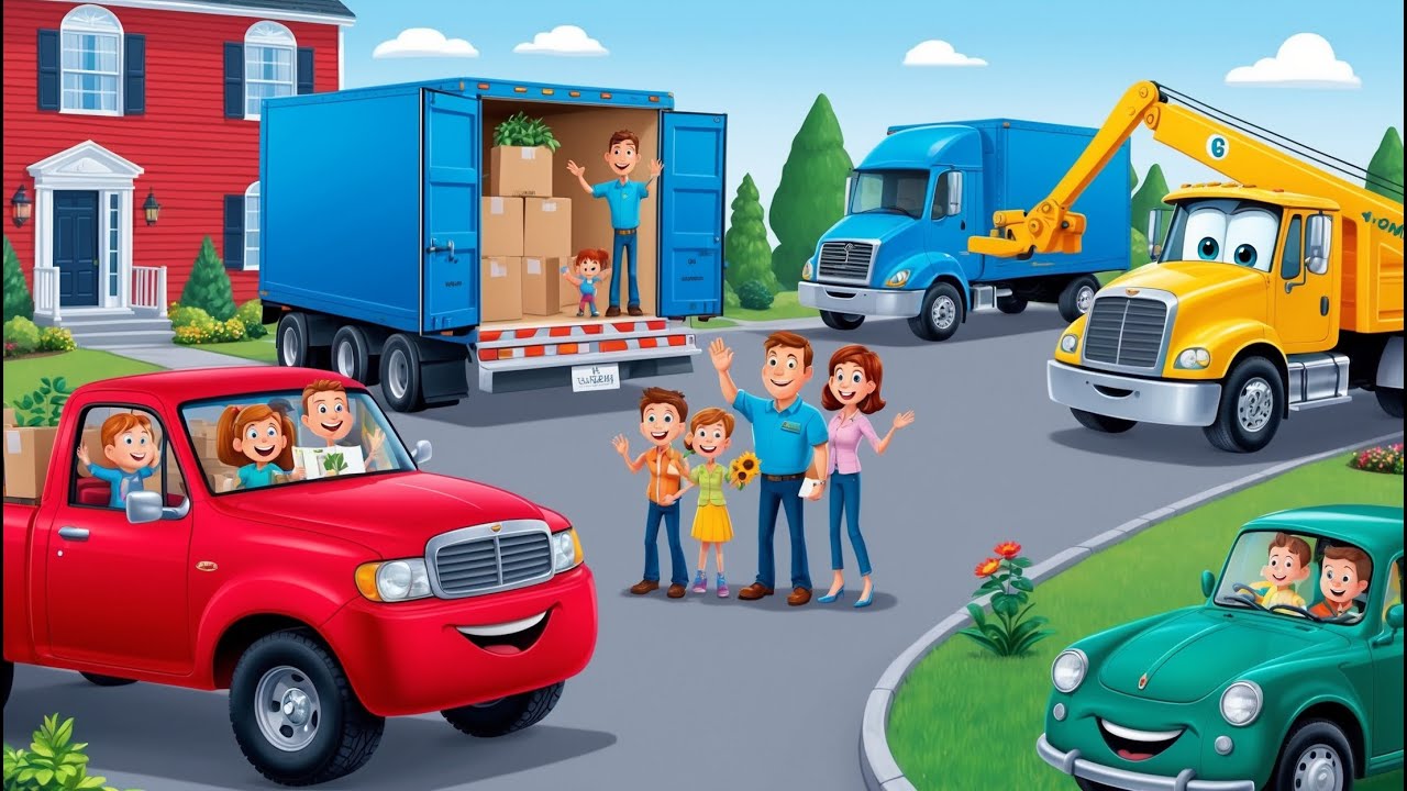 Moving Day Helpers –Trucks Sing-Along- Nursery Rhyme - YouTube