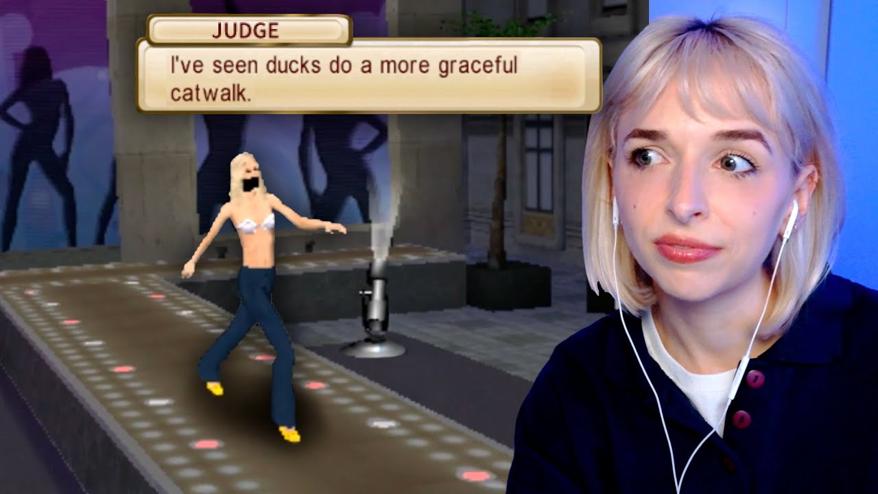 playing the america's next top model wii game from 2010 - YouTube