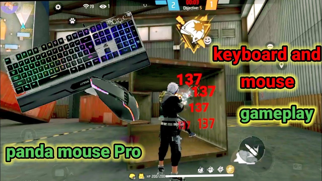 Free Fire keyboard and mouse panda mouse pro gameplay @AllInOneIdeas # ...
